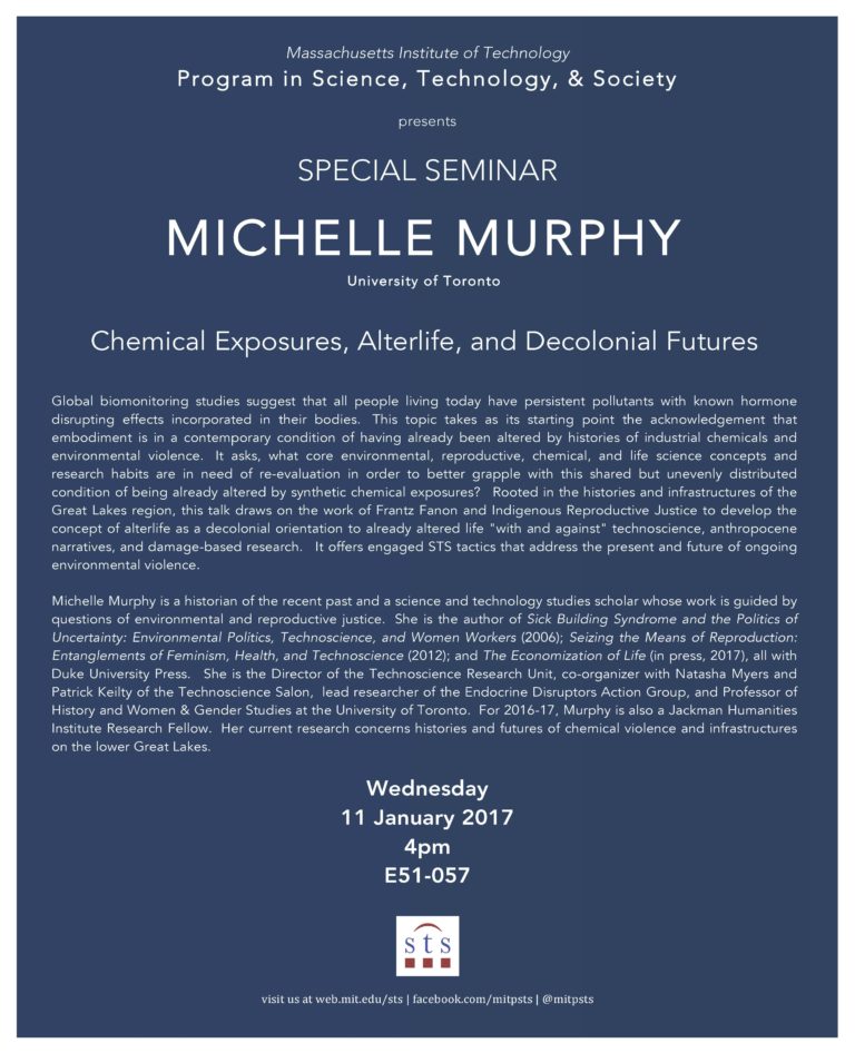 flyer-michelle-murphy - MIT STS